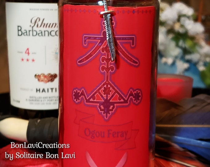 OGOU FERAY CANDLE Conjure Candle With Lid Voodoo Hoodoo Pagan - Etsy