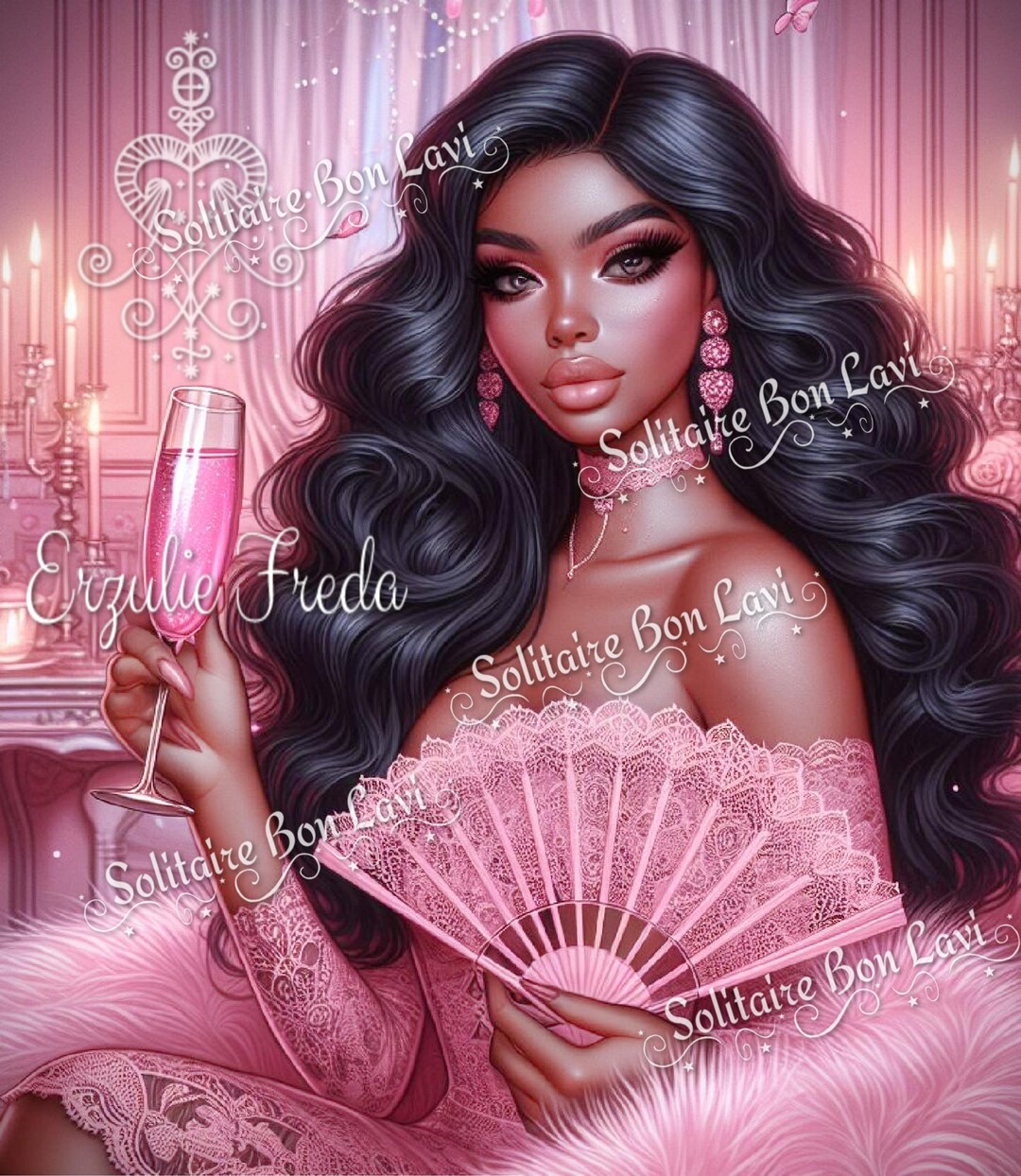 Erzulie Freda Altar Card/prayer Card Laminated Voodoo Vodou Lwa of Love ...