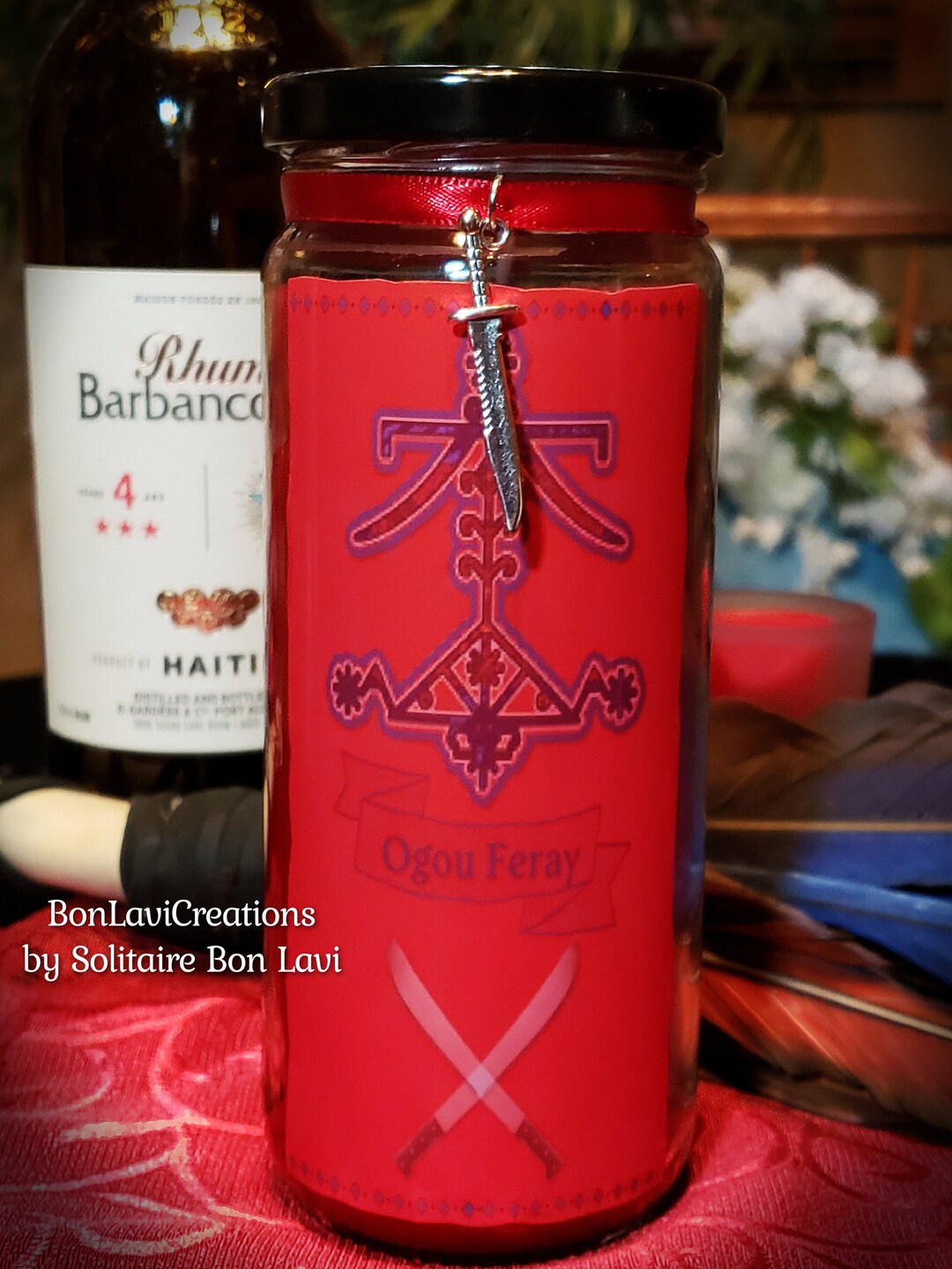 OGOU FERAY CANDLE Conjure Candle With Lid Voodoo Hoodoo Pagan - Etsy