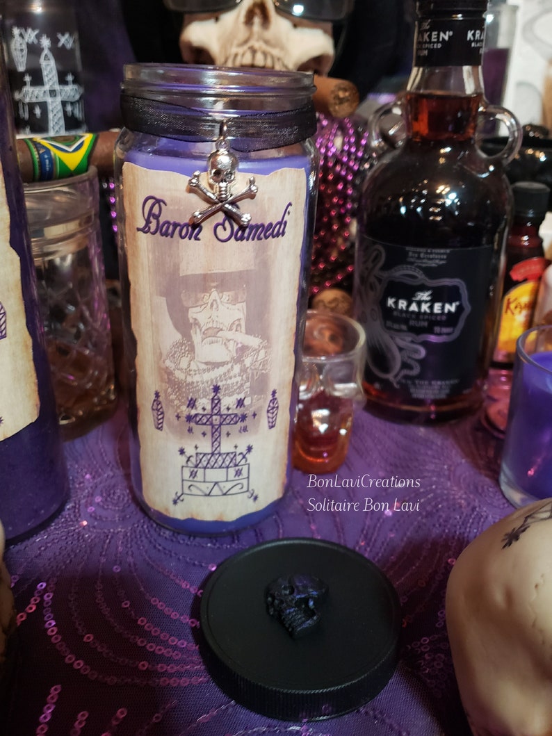 BARON SAMEDI Conjure Candle With Lid Voodoo Hoodoo Pagan - Etsy