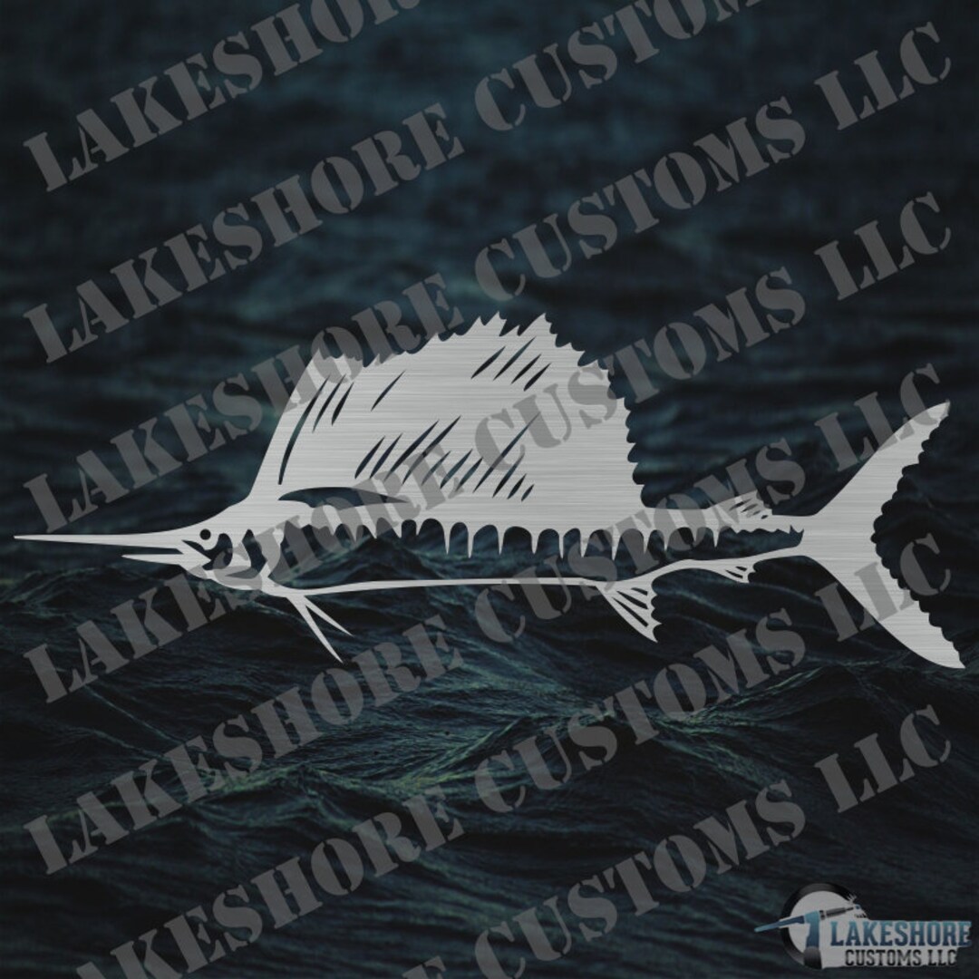 Sailfish- SVG File, DXF File, DWG File - Etsy