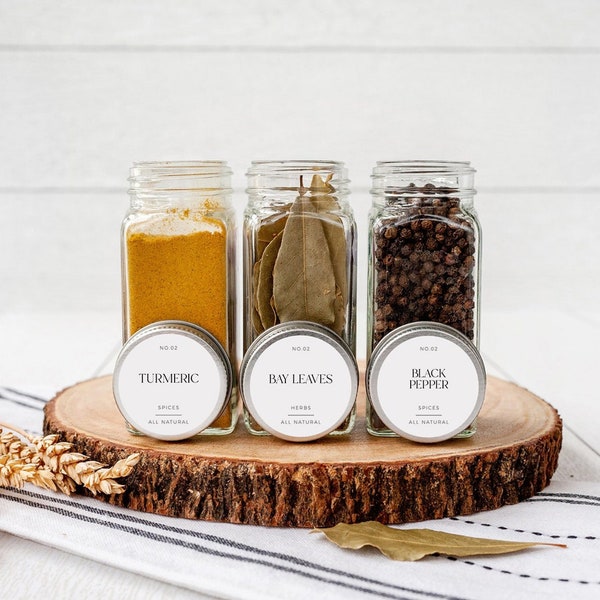 Round Spice Labels - Etsy