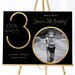 Male 30th Birthday Welcome Sign, Black and Gold Welcome Template, Look ...