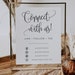 Connect With Us Sign Social Media Sign Template Small | Etsy
