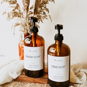 Modern Soap Label Template Minimal Bathroom Labels Hand - Etsy