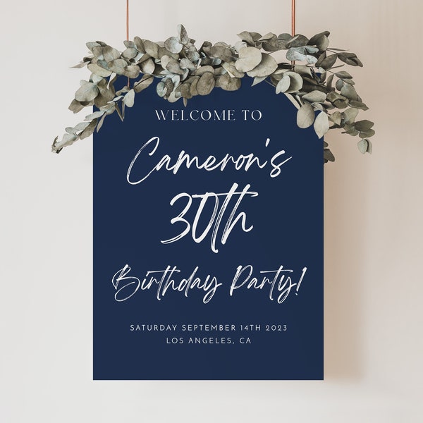 Navy Blue Sign - Etsy