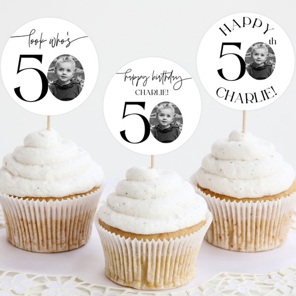 Male 50th Birthday Cake Topper - Etsy UK