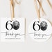 60th Birthday Favor Tags, 60th Thank You Tags, Look Who's 60, 60th ...