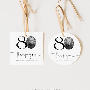 80th Birthday Favor Tags, 80th Thank You Tags, Look Who's 80, 80th ...