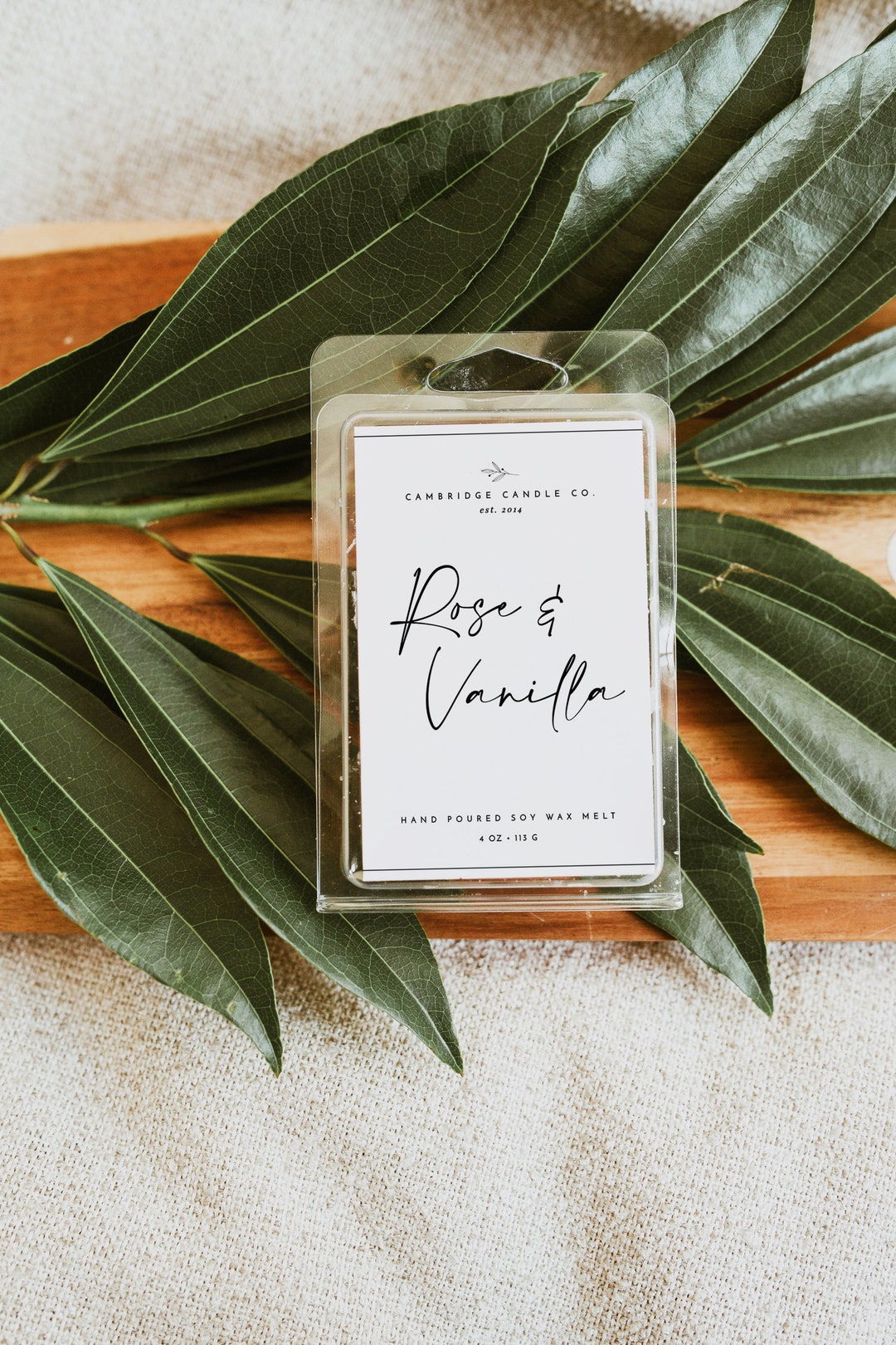 Modern Wax Melt Label Template, Editable Wax Melt Template, Minimal Wax ...