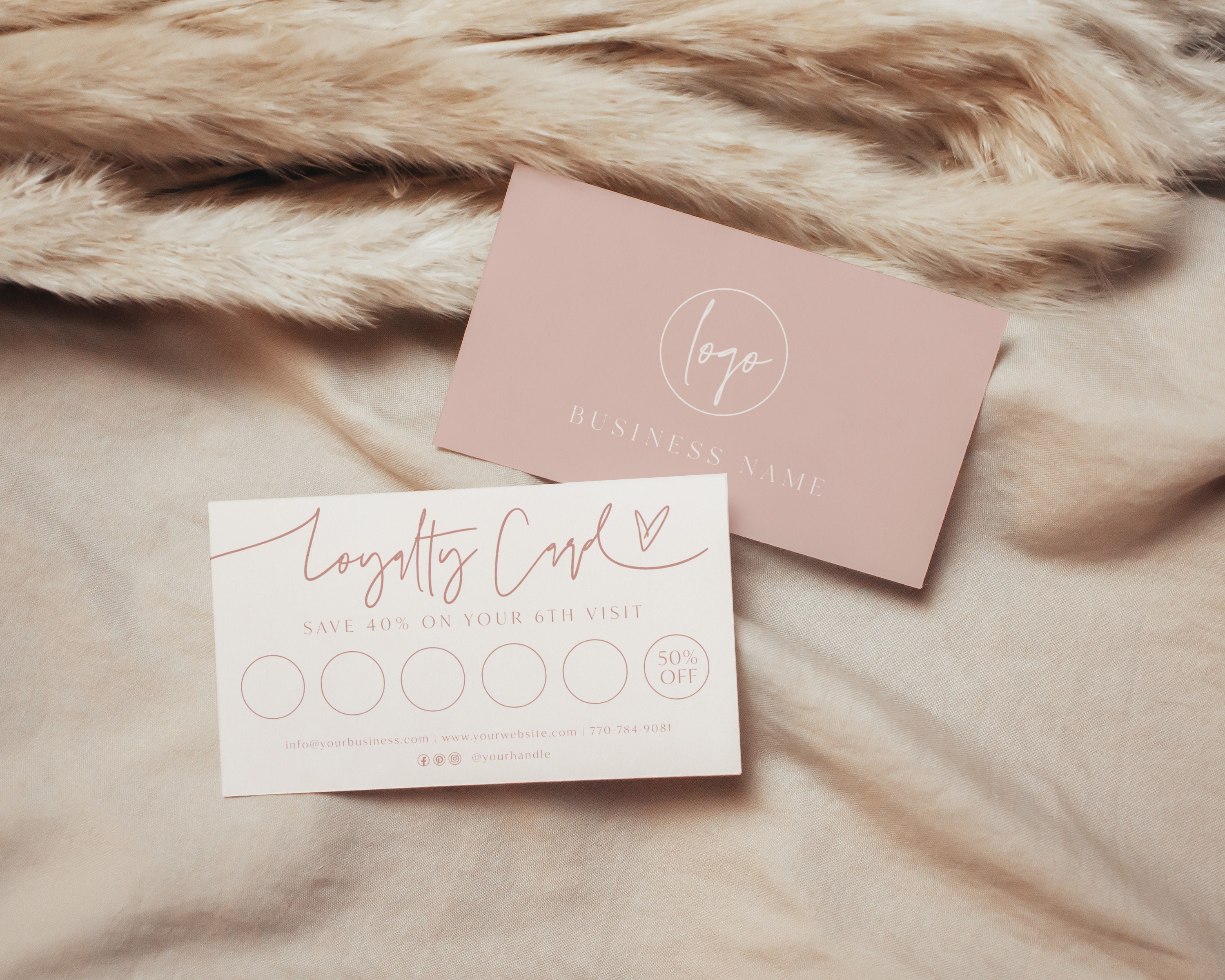 Loyalty Card Template Printable Loyalty Card Editable - Etsy