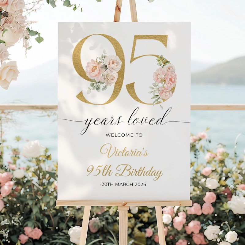95th Birthday Banner Custom - Etsy