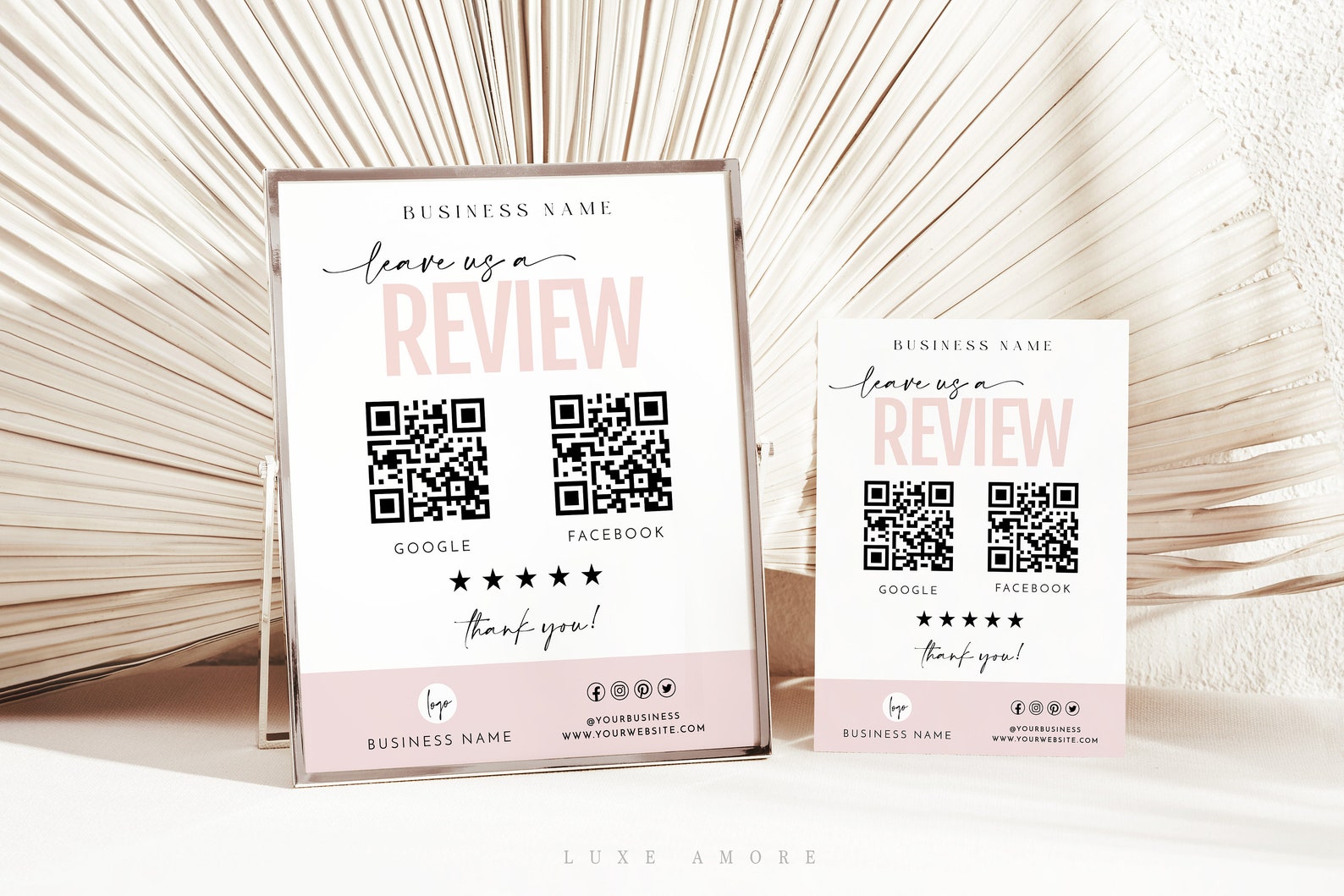 Ask for A Review QR Code Sign Template Business Review Sign - Etsy