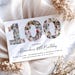 Photo 100th Birthday Invitation, 100th Birthday Photo Collage, 100th ...