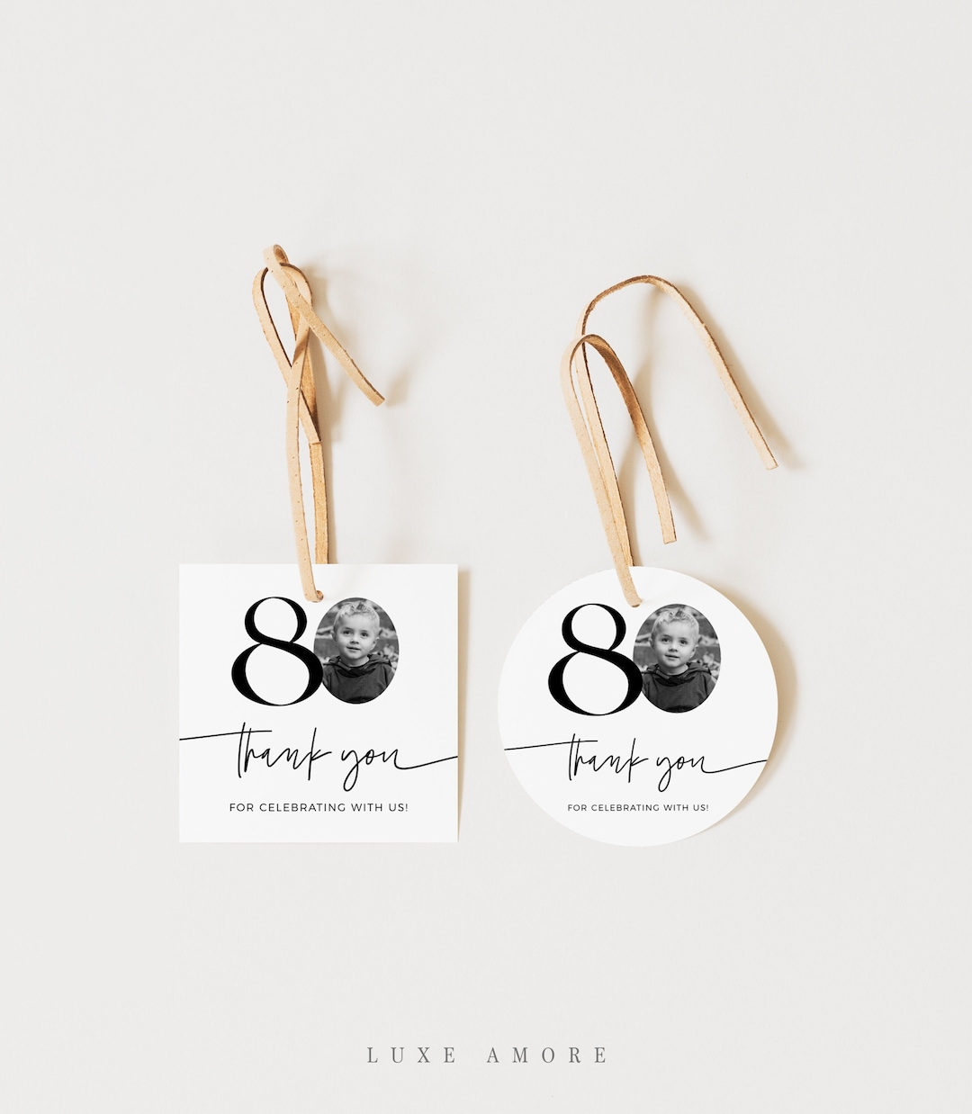 80th Birthday Favor Tags, 80th Thank You Tags, Look Who's 80, 80th ...