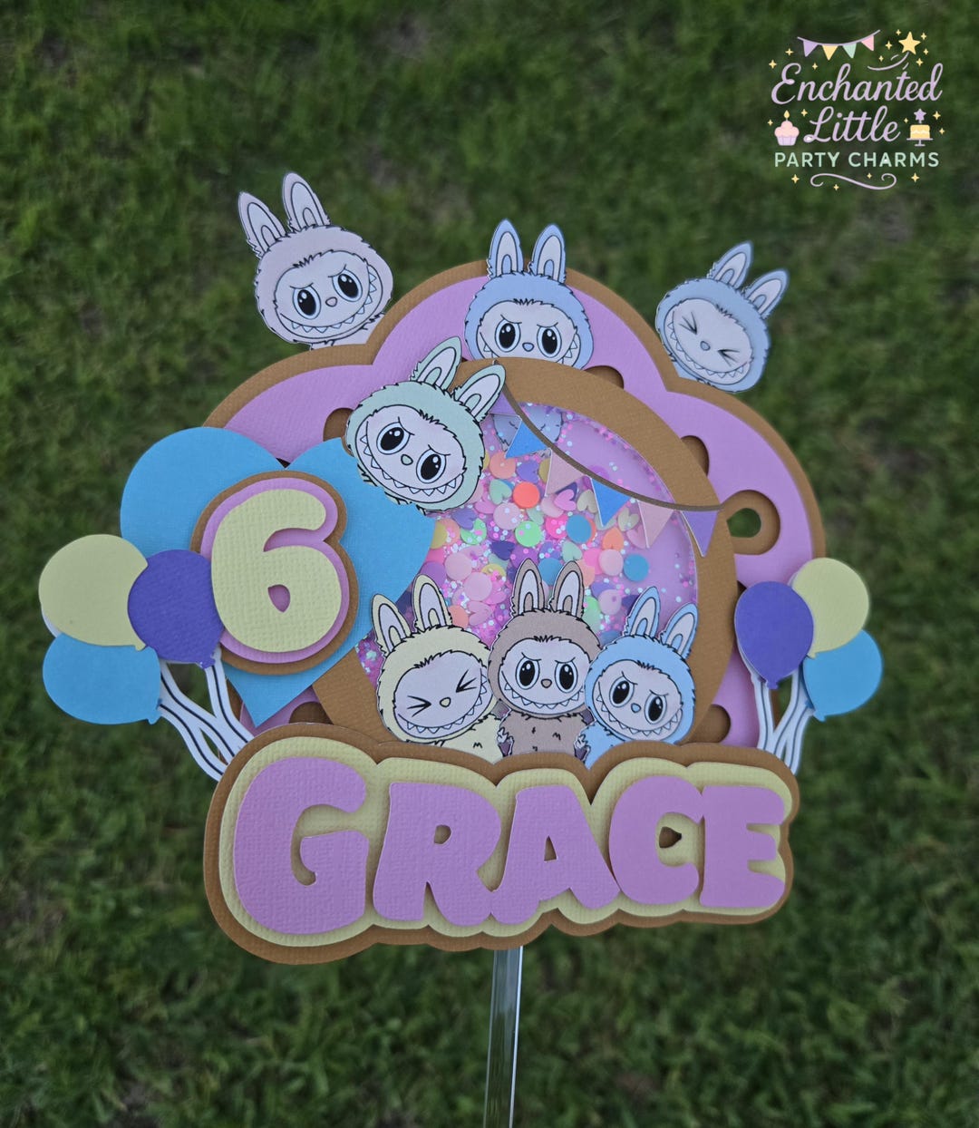 Labubu Cake Topper Shaker | Labubu Birthday Party Decor | All Labubu ...