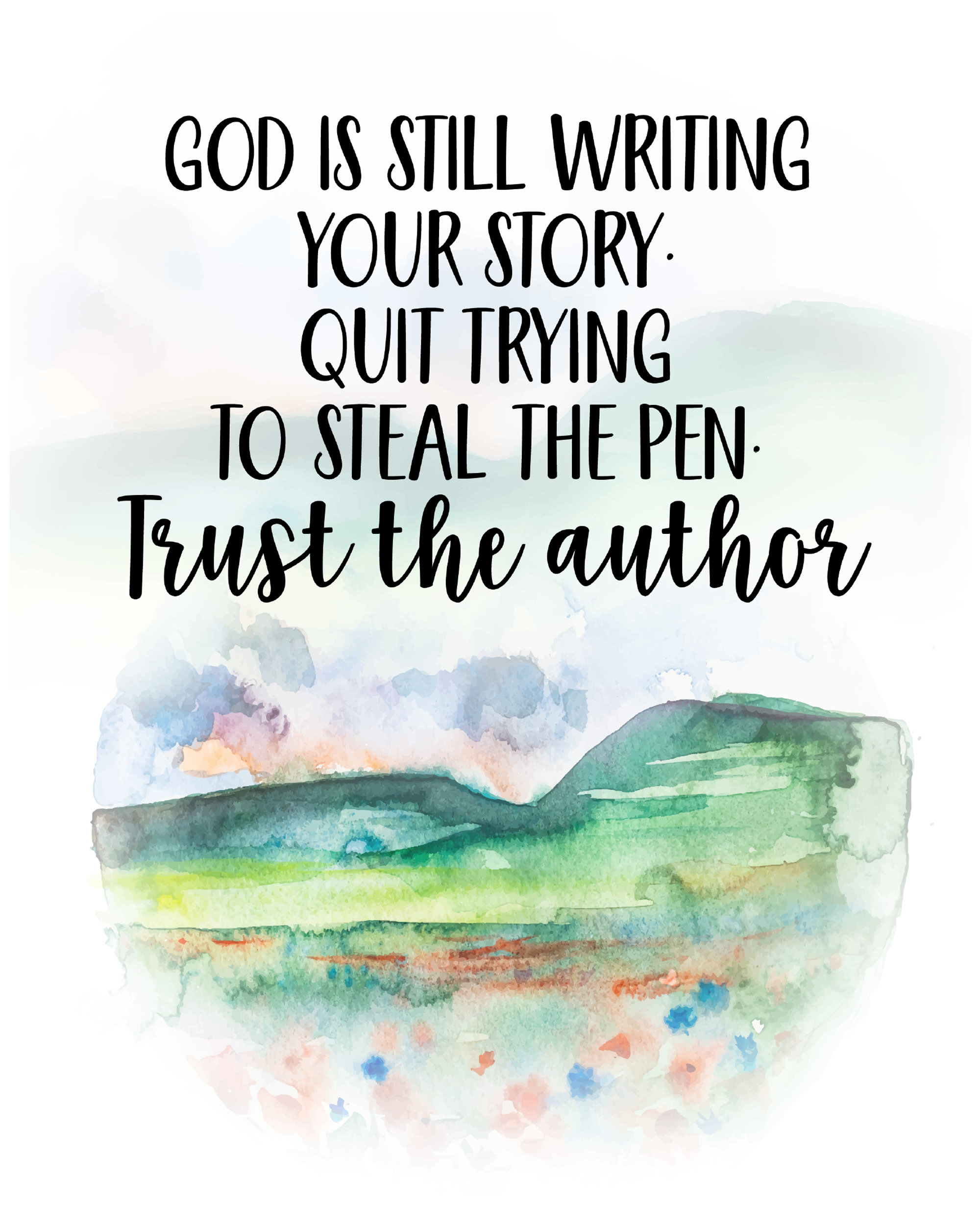 God Is Still Writing Your Story Trust The Author / Lds | Etsy