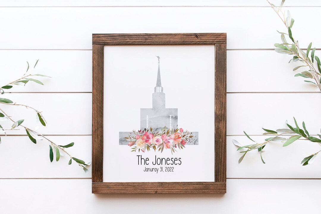 LDS Art Prints, LDS London England Temple Printable, Personalized LDS ...