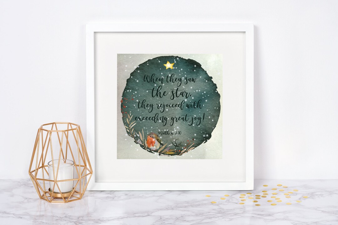 Christmas Bible Verse, Christmas Star Art, Christmas Star Quote, Star ...