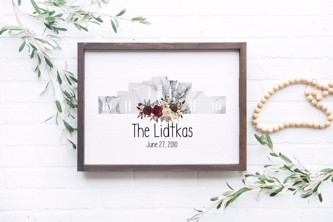 LDS Art Prints, LDS Paris Temple Printable, Personalized LDS Wedding ...