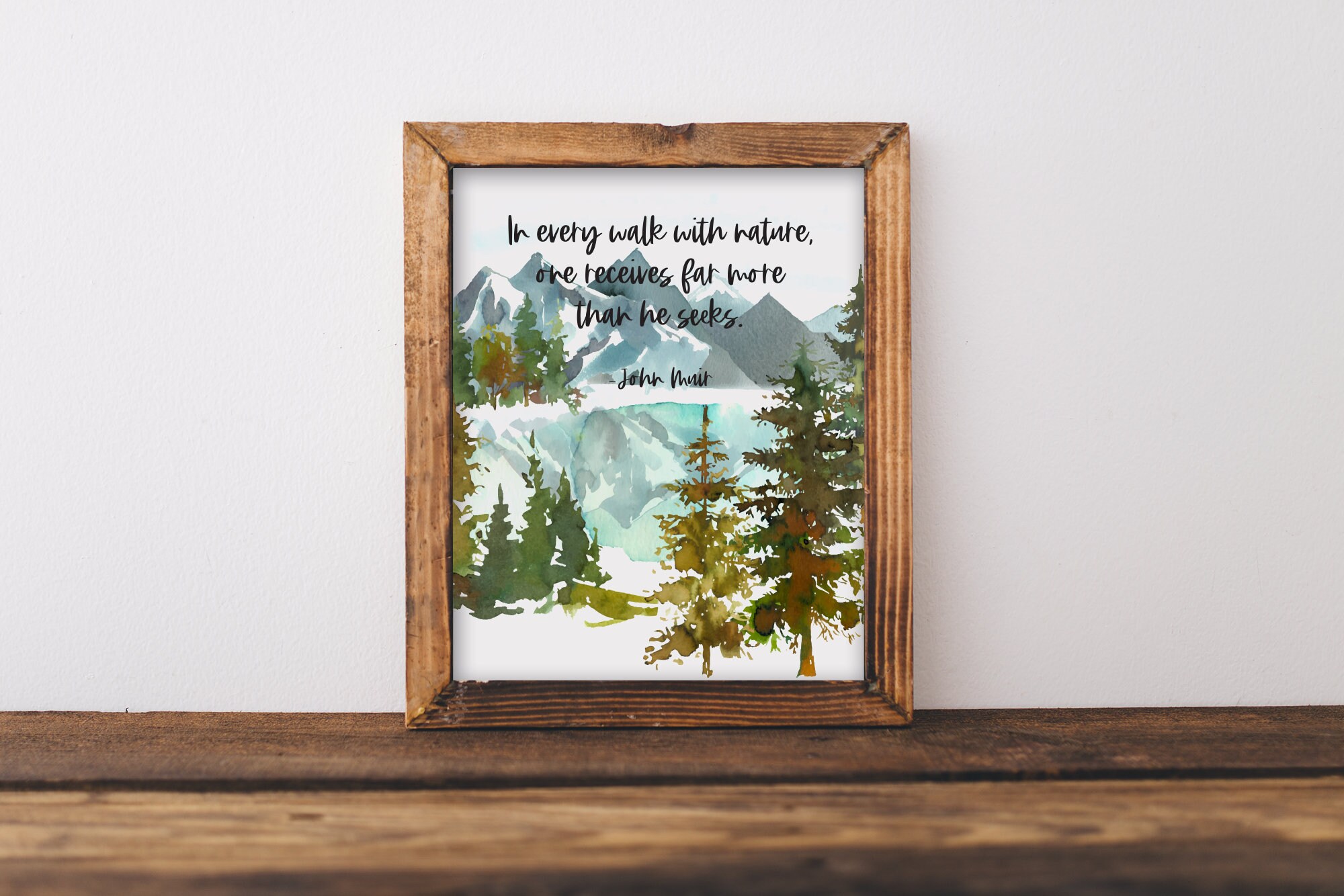 John Muir / John Muir Quote / John Muir Quote Wall Art / John - Etsy