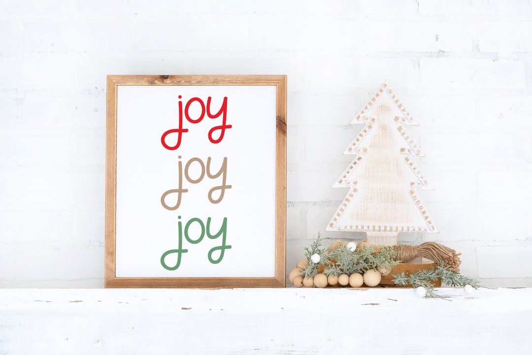 Joy Joy Joy / Christmas Printable Wall Art / Christmas Prints ...