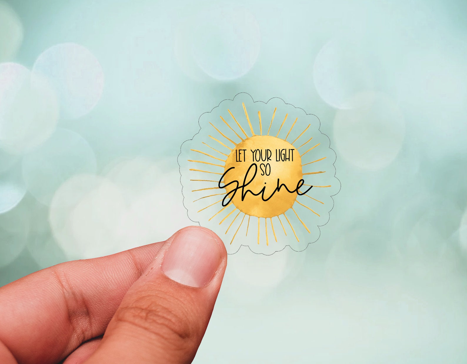 Let Your Light so Shine Sticker Decal Inspirational | Etsy