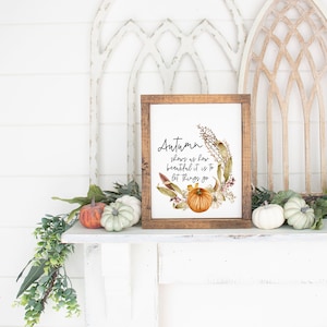 Autumn Shows Us How Beautiful It is to Let Things Go / Fall - Etsy