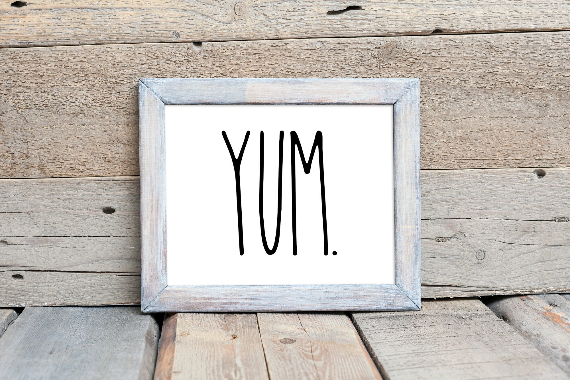 Yum / Kitchen Printable Wall Art / Kitchen Signs / Kitchen Art ...