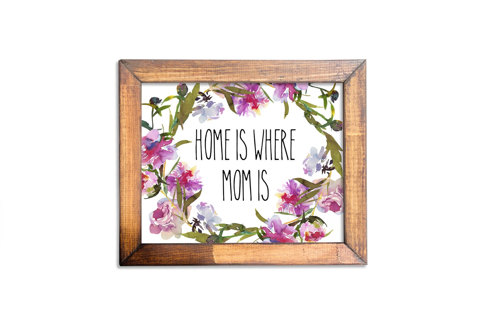 Home is Where Mom is Print / Mother's Day Printed Wall Art - Etsy