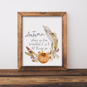 Autumn Shows Us How Beautiful It is to Let Things Go / Fall - Etsy