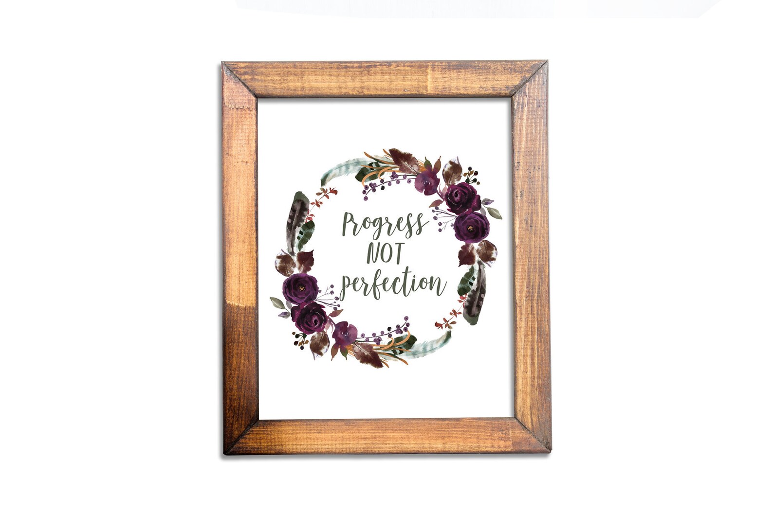 Progress Not Perfection / Inspirational Printable Wall Art / - Etsy