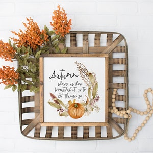 Autumn Shows Us How Beautiful It is to Let Things Go / Fall - Etsy