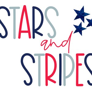 Stars and Stripes Print / 4th of July Printed Wall Art / Red | Etsy