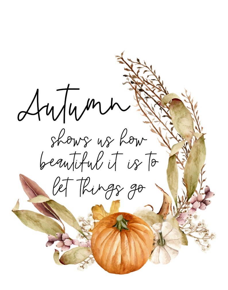 Autumn Shows Us How Beautiful It Is To Let Things Go / Fall | Etsy