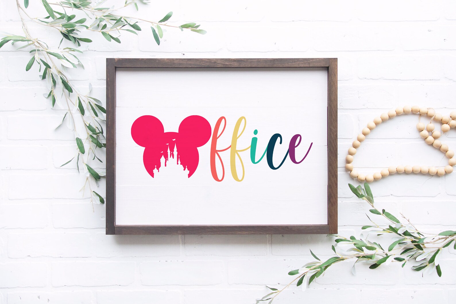 Office Disney Castle Mickey Print / Disneyland Disney - Etsy