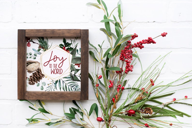 Joy to the World Art Print Farmhouse Christmas Printable - Etsy
