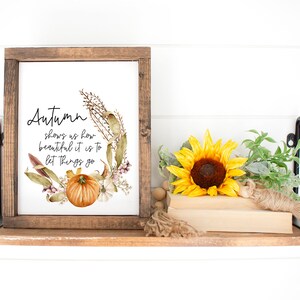 Autumn Shows Us How Beautiful It is to Let Things Go / Fall - Etsy