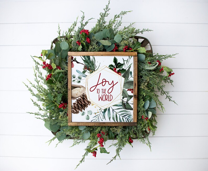Joy to the World Art Print Farmhouse Christmas Printable - Etsy