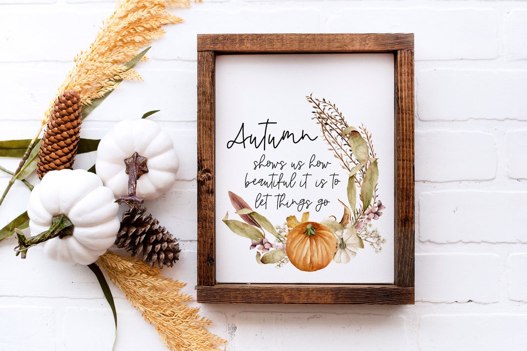 Autumn Shows Us How Beautiful It is to Let Things Go / Fall - Etsy