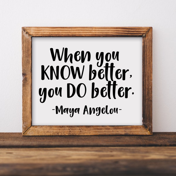 Maya Angelou Quote - Etsy