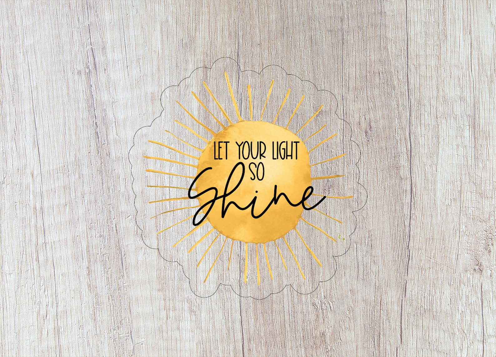 Let Your Light so Shine Sticker Decal Inspirational | Etsy