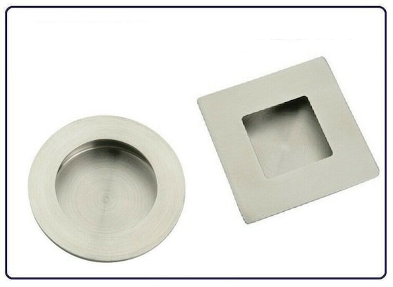 Stainless Steel Flush Pull Handles. Round or Square. Hand | Etsy