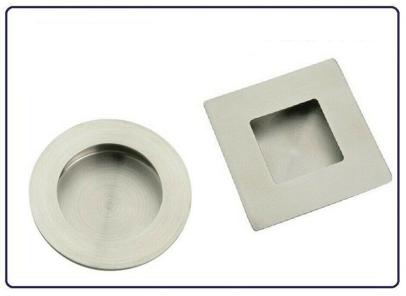 Stainless Steel Flush Pull Handles. Round or Square. Hand Finished ...
