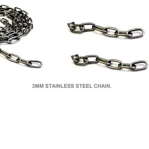 Stainless Steel Chain. 3mm Links Choice of Length. Ant-rtst and Food ...