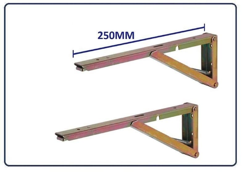 250MM Sprung Hinge Drop Leaf Table/ Shelf Bracket. - Etsy