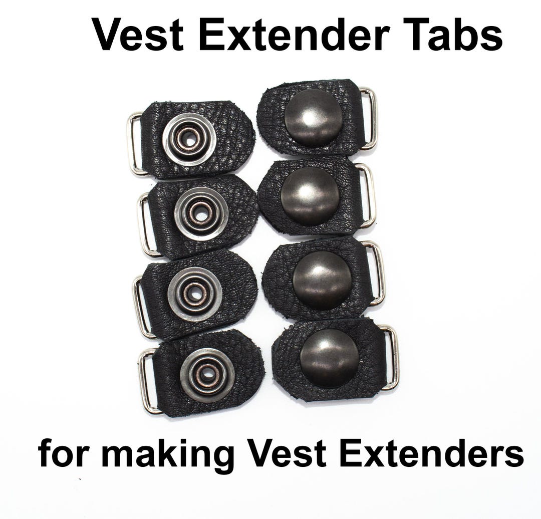 Leather Vest Extender Tabs (set of 4) - Etsy