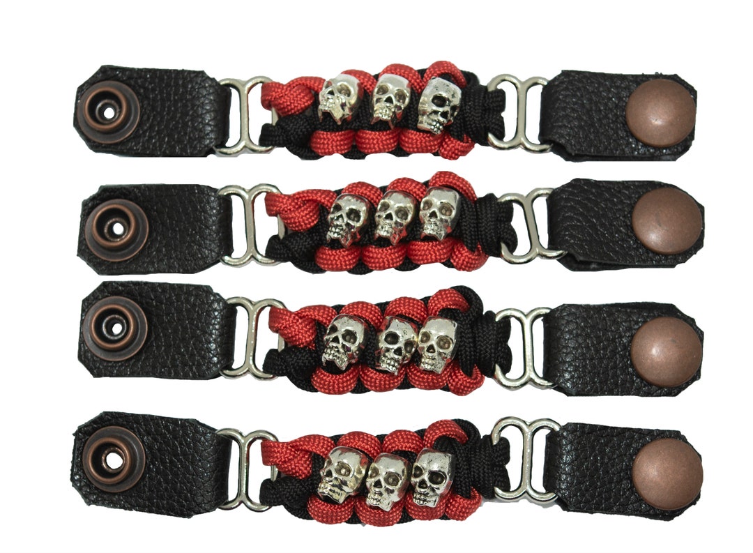 Vest Extenders (2, 4, or 5-pack) - Skull Beaded Solomon Weave - Any ...