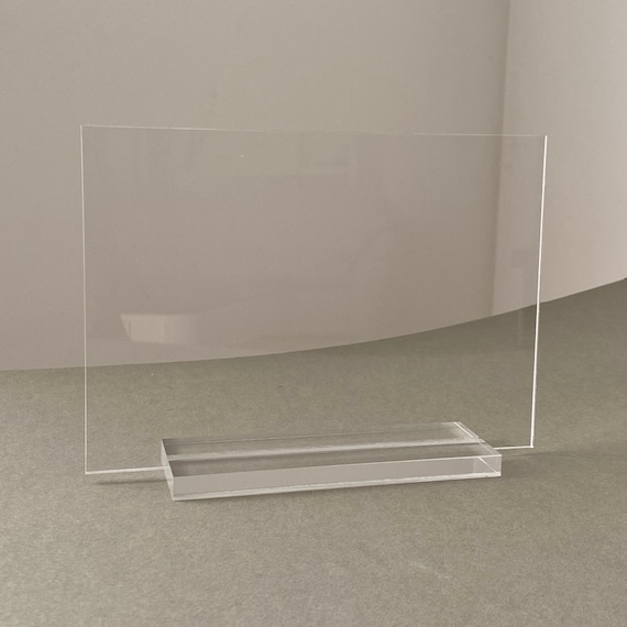 Clear A5 Acrylic Sheet and Stand 3mm Acrylic Sign Holders | Etsy