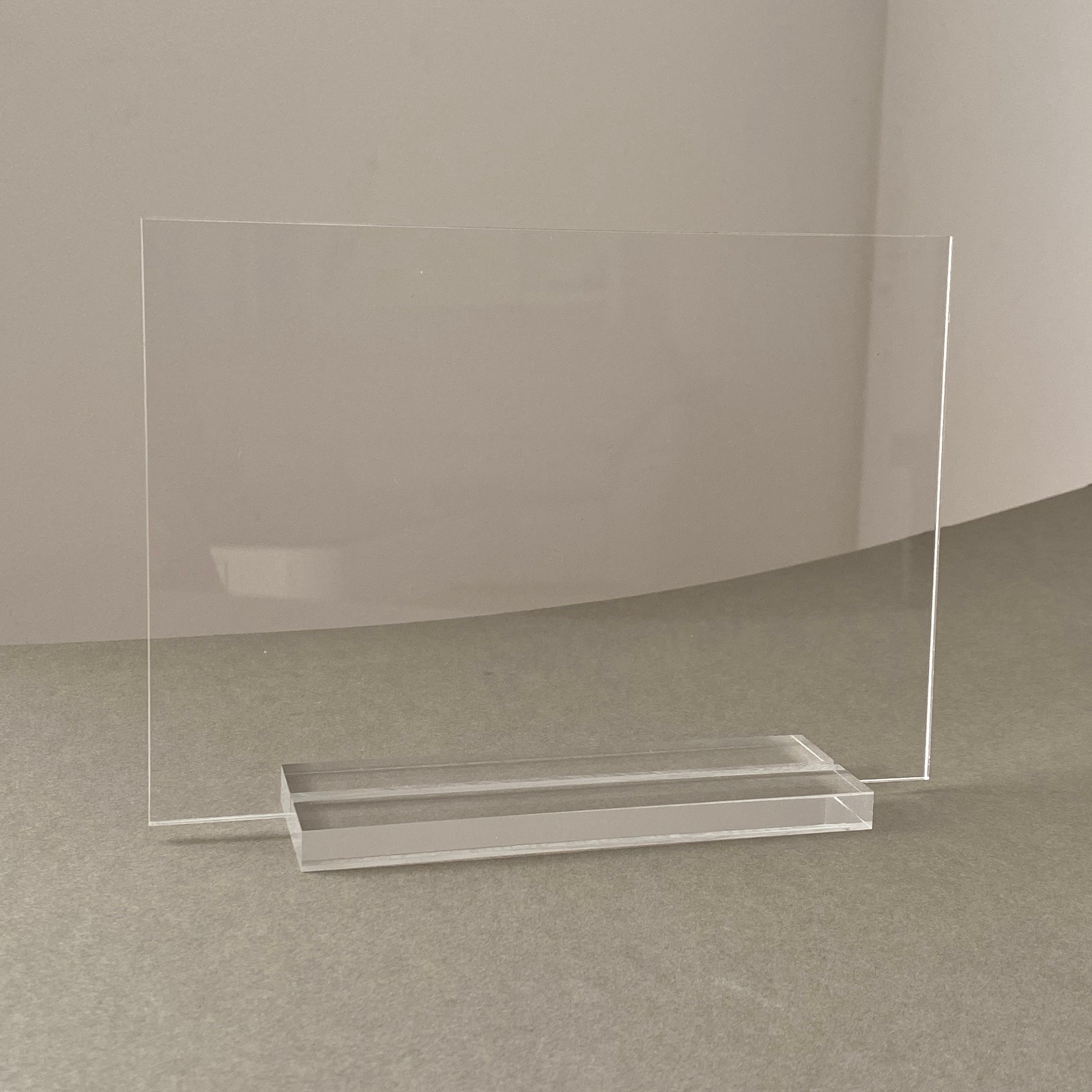 Clear A5 Acrylic Sheet and Stand 3mm, Acrylic Sign Holders With Stand ...